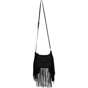 Laggo | Bags | Laggo Black Leather Fringes Flap Cross Body Bag | Poshmark